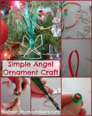 Make a Simple Homemade Christmas Angel Ornament | Heavenly Homemakers