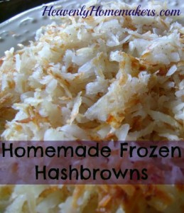 Make Your Own Frozen Hashbrowns | Heavenly Homemakers