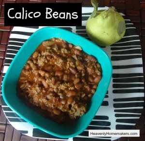 Healthy Crock Pot Recipes: Calico Beans | Heavenly Homemakers