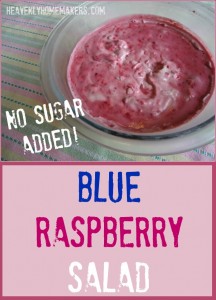 Easy Blue Raspberry Salad | Heavenly Homemakers