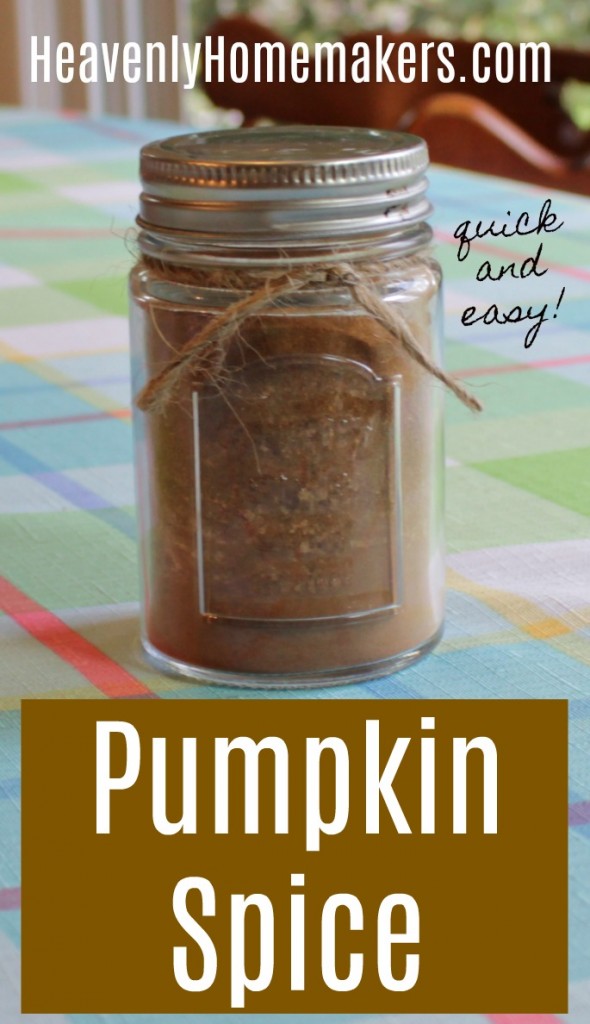How to Make Your Own Pumpkin Spice | Heavenly Homemakers