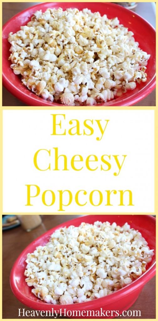 Simple Snack Recipe: Easy Cheesy Popcorn (made with real cheese ...