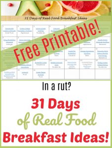 Start the Day With a Healthy (Quick & Easy) Breakfast {31 Days of Real ...