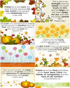 Fall Scripture Cards | Heavenly Homemakers