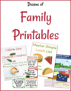 Dozens of Family Printables - Members Only | Heavenly Homemakers