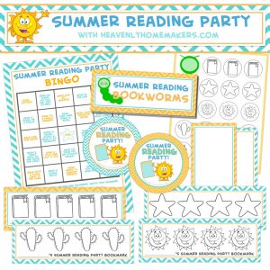 Reading Party Printable Pack - Members Only | Heavenly Homemakers